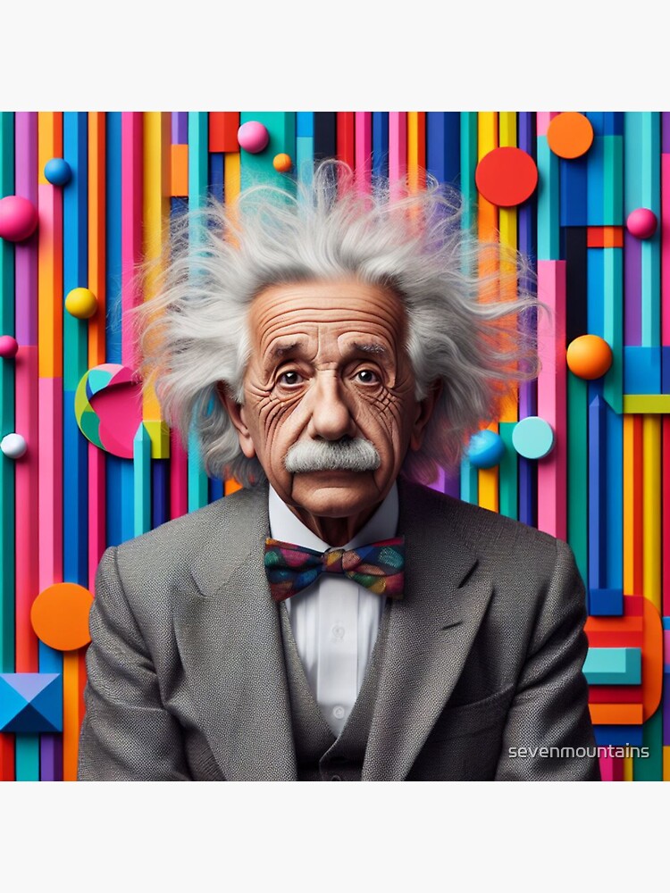 " Albert Einstein" Sticker for Sale by sevenmountains | Redbubble