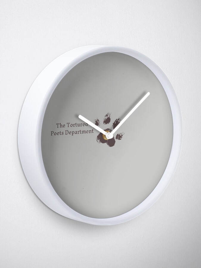 TTPD The Tortured Poets Department Clock sold by Correctional Washbasin ...