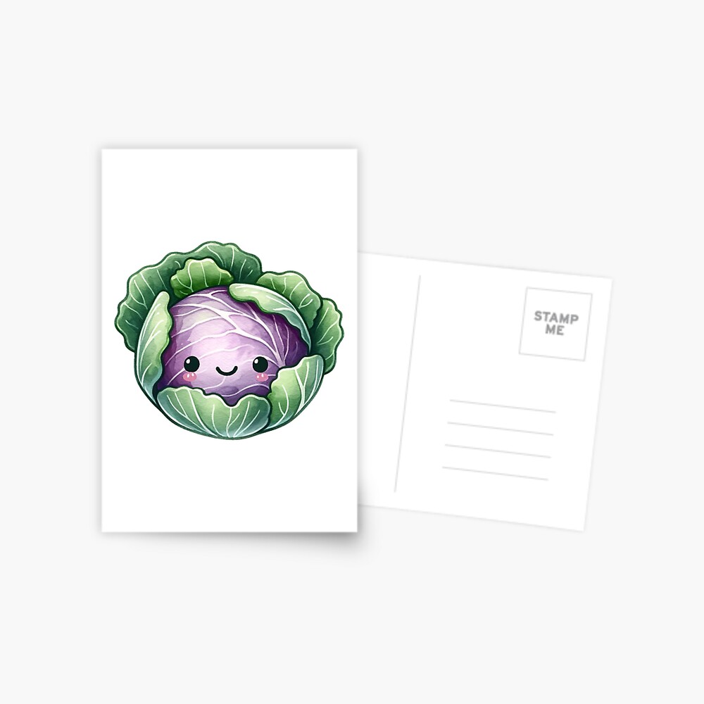 "Cute Cabbage" Sticker for Sale by Emitropy | Redbubble