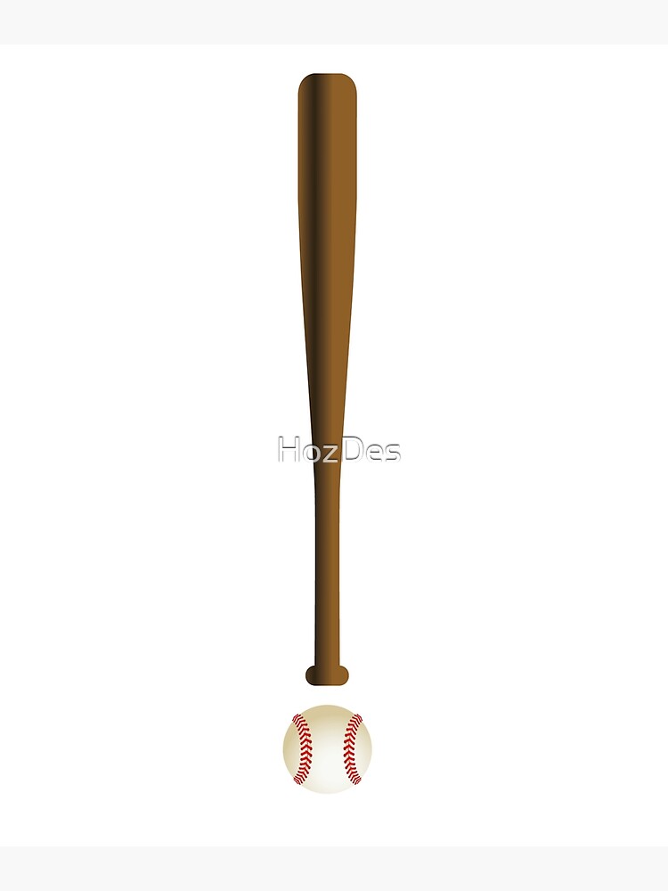 "Exclamation mark - Baseball bat and baseball " Poster by HozDes ...