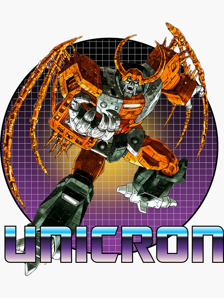 "Unicron Decepticon Transformer G1 V2" Sticker for Sale by kazzoie ...