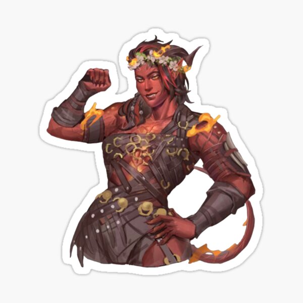 "Karlach Baldurs Gate 3" Sticker for Sale by the-cartart | Redbubble