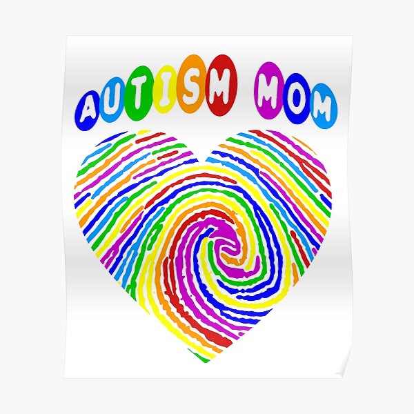 "Autism Mom - Fingerprint - Autism Awareness" Poster for Sale by ...
