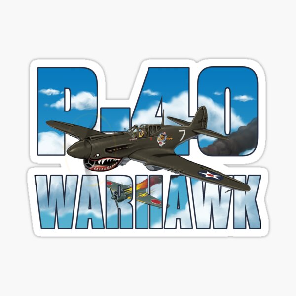 P 40 Warhawk Stickers | Redbubble