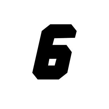 "Nomber 6" Sticker by Wolagno | Redbubble