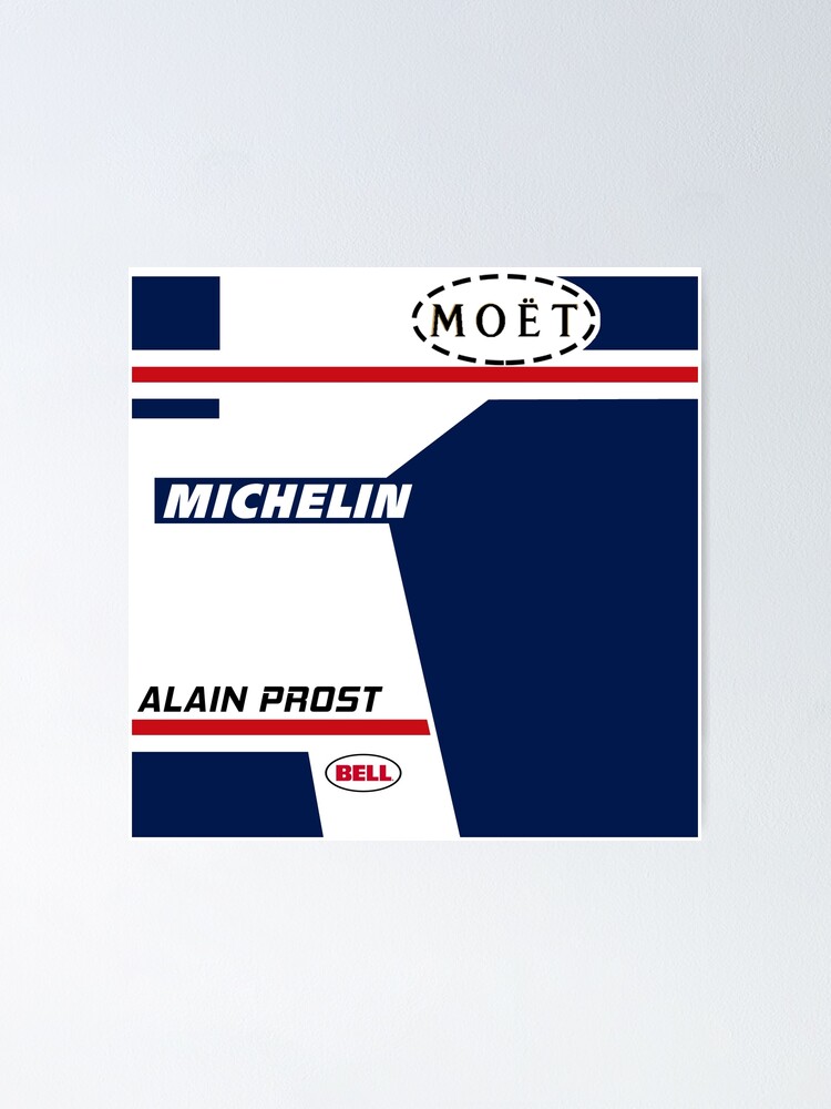 "Alain Prost helmet" Poster for Sale by ICRDesigns | Redbubble