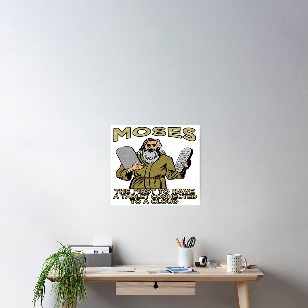 "Funny Moses The First to Have A Tablet Connected to a Cloud Pun 10 ...