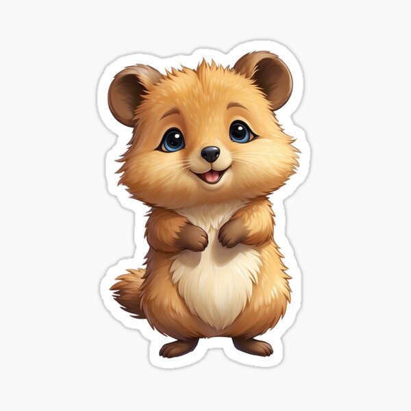 "Cute Happy Little Quokka" Sticker for Sale by LITHREADS | Redbubble
