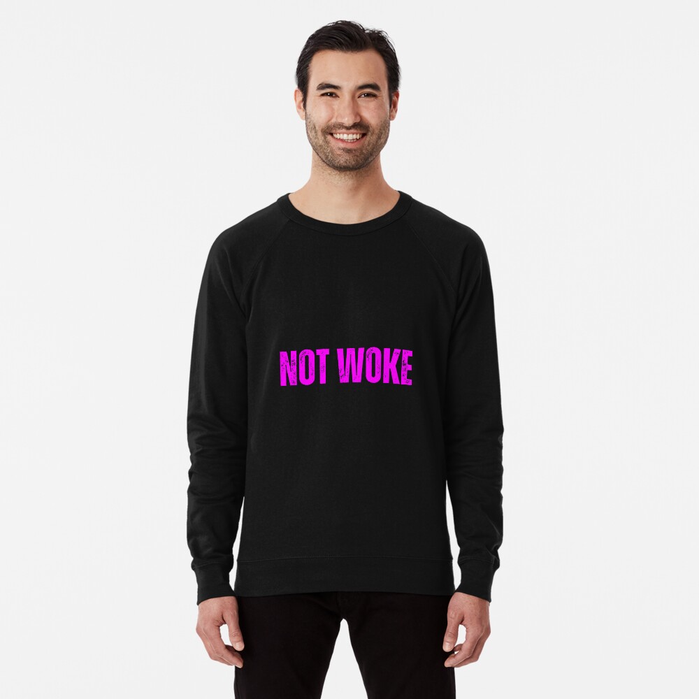 "Not Woke" Sticker for Sale by lachataigne | Redbubble