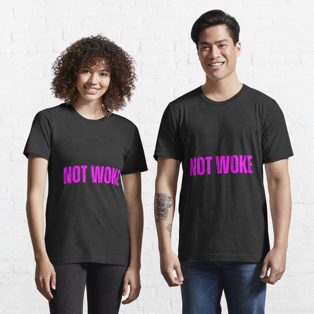 "Not Woke" Sticker for Sale by lachataigne | Redbubble