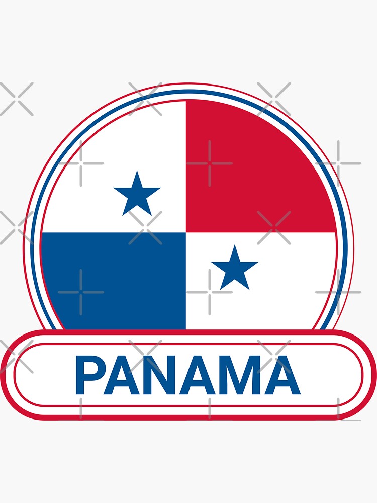 "Panama Country Badge - Panama Flag" Sticker for Sale by chrisrivait ...
