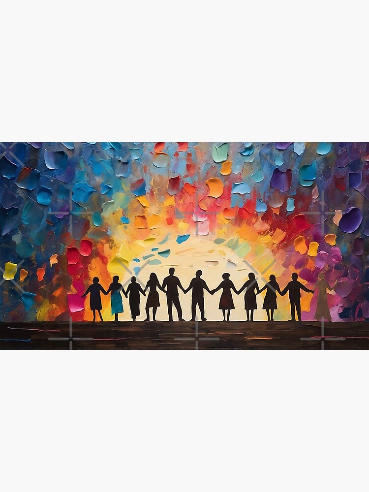"Together As One - Colorful Unity Art" Poster for Sale by mentokc ...