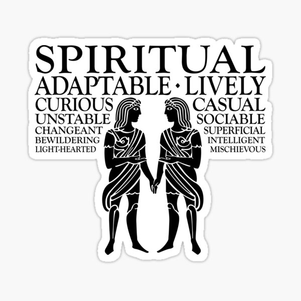 "Twins Astrological Sign" Sticker by Tiago Ramos | Redbubble