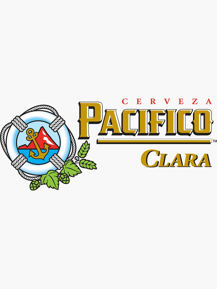 "Cerveza Pacifico, Pacifico" Sticker for Sale by Yukari kudune | Redbubble
