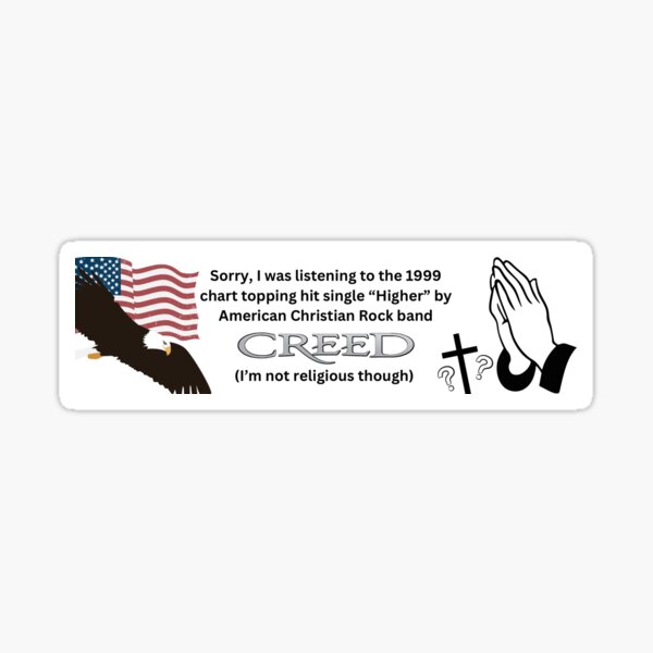 "Creed Bumper Sticker" Sticker for Sale by everylittlemuse | Redbubble