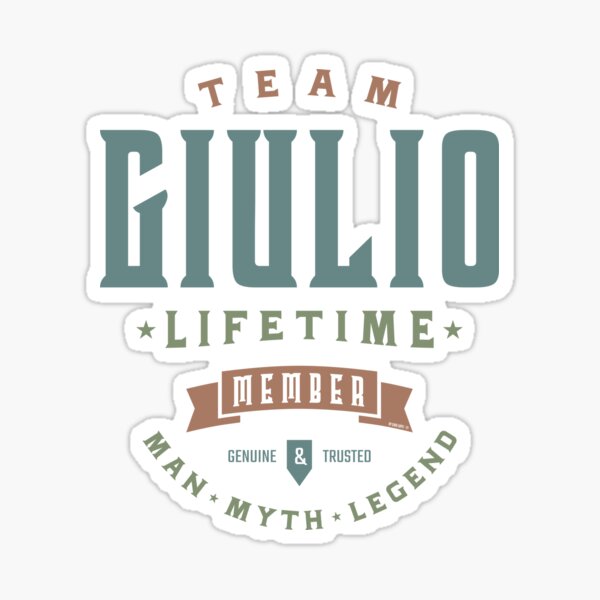 "Team Giulio" Sticker for Sale by cidolopez | Redbubble
