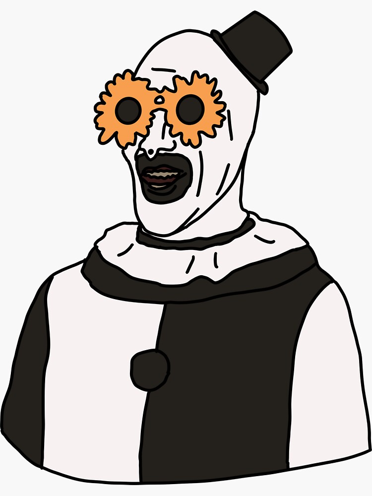 "Art the clown" Sticker for Sale by designsbymacys | Redbubble