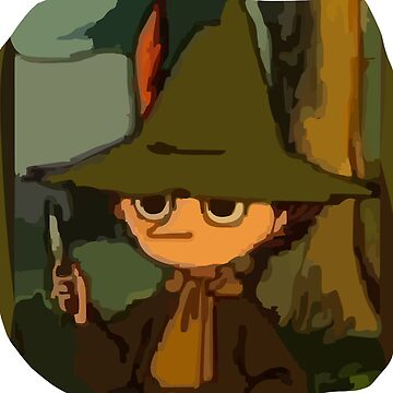 "Snufkin with knife simplified" Sticker for Sale by swingaway | Redbubble