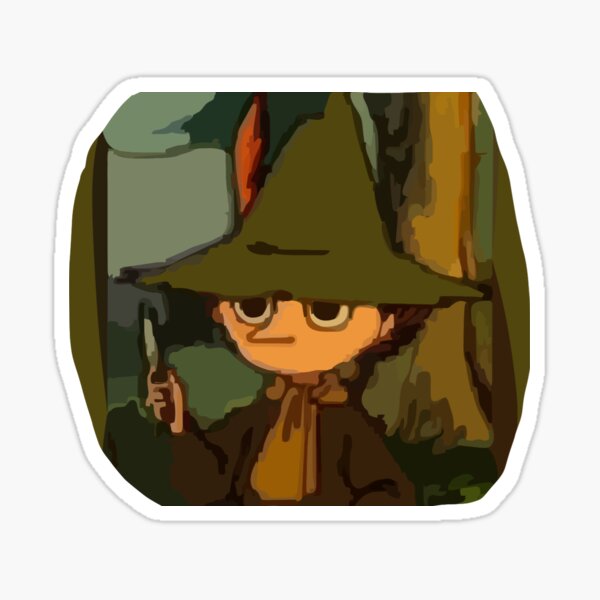 "Snufkin with knife simplified" Sticker for Sale by swingaway | Redbubble