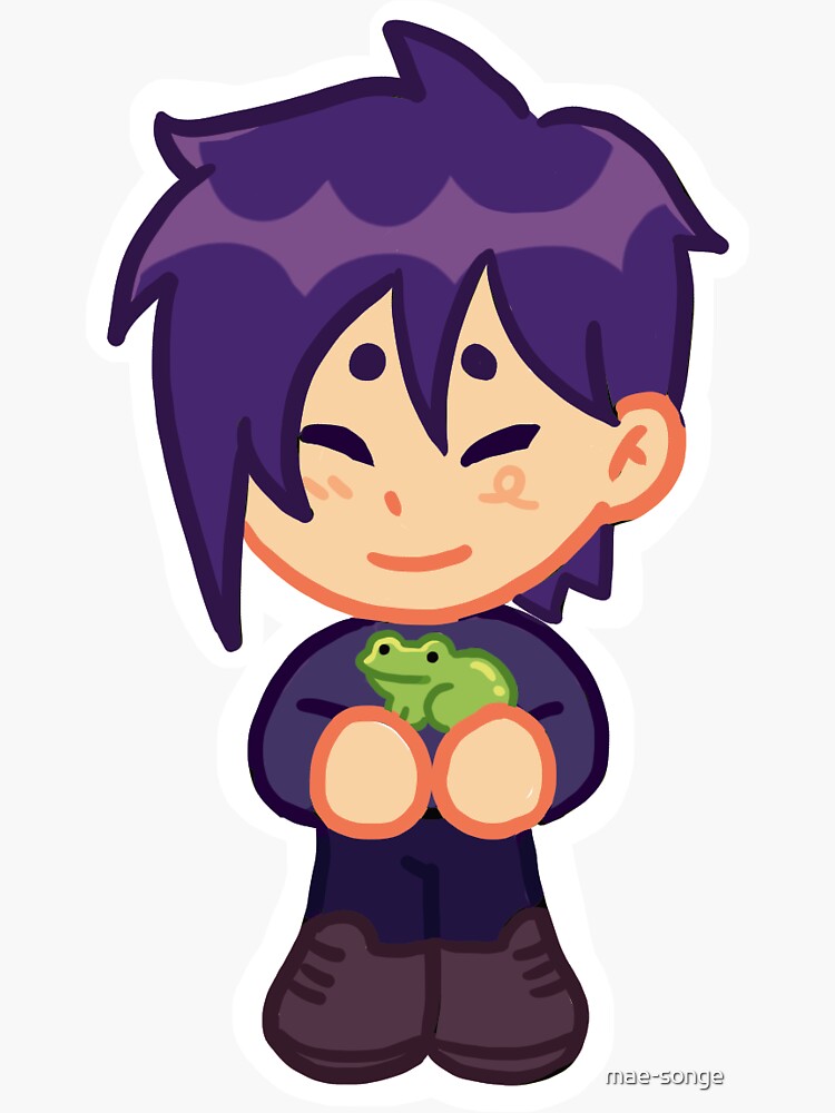 "Stardew valley Sebastian" Sticker for Sale by mae-songe | Redbubble