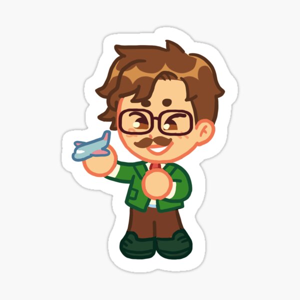 "Stardew valley Harvey" Sticker for Sale by mae-songe | Redbubble
