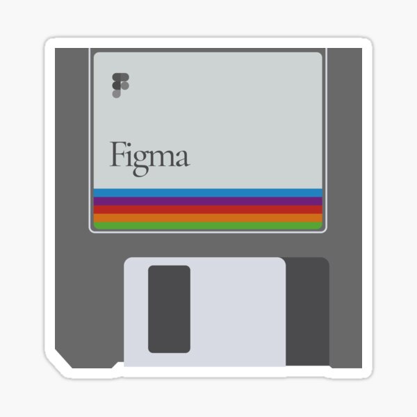 "Figma Floppy Disk - UX Designer | Product Designer | UI Designer Stickers" Sticker for Sale by ...
