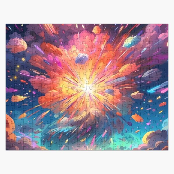 "Abstract art of an explosion" Jigsaw Puzzle for Sale by Gabriel Vidal ...
