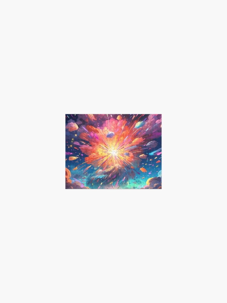 "Abstract art of an explosion" Jigsaw Puzzle for Sale by Gabriel Vidal ...