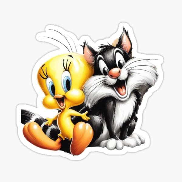 Titi & Grosminet: Malice Duo”" Sticker by CHRIST5000 | Redbubble
