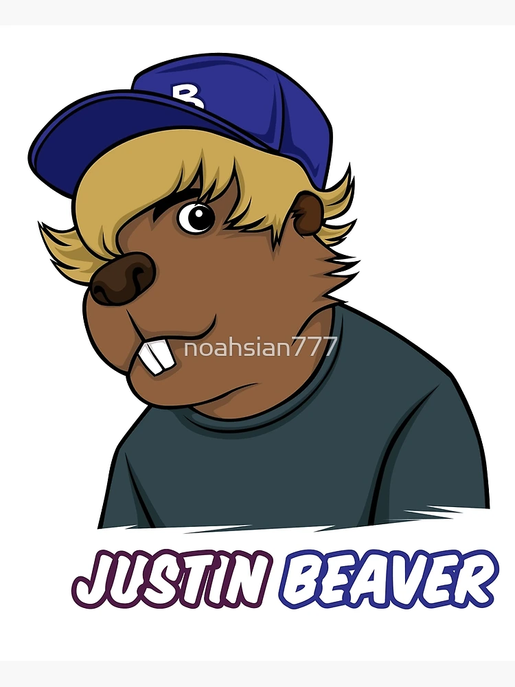 Justinbeaverlogo Justin Beaver The Beaver State" Greeting Card For
