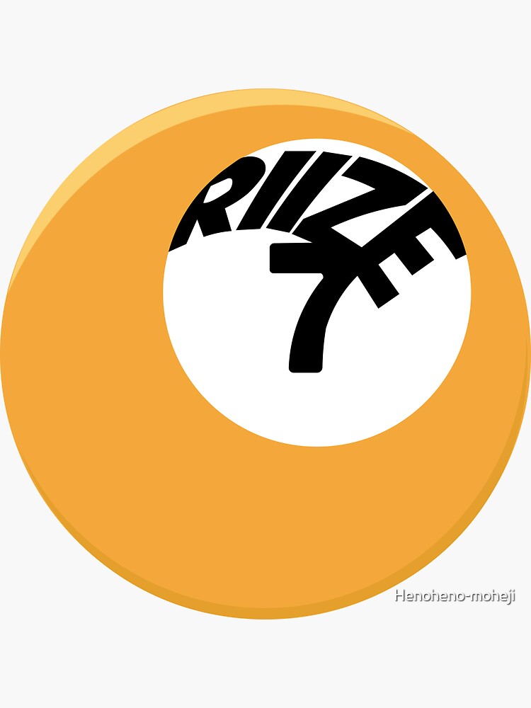 "RIIZE 7 Logo Gold" Sticker for Sale by Henoheno-moheji | Redbubble