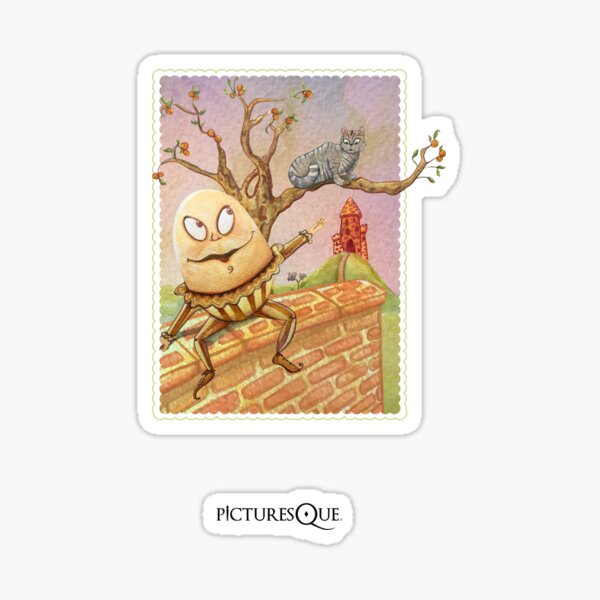 "Humpty Dumpty" Sticker for Sale by allpicturesque | Redbubble