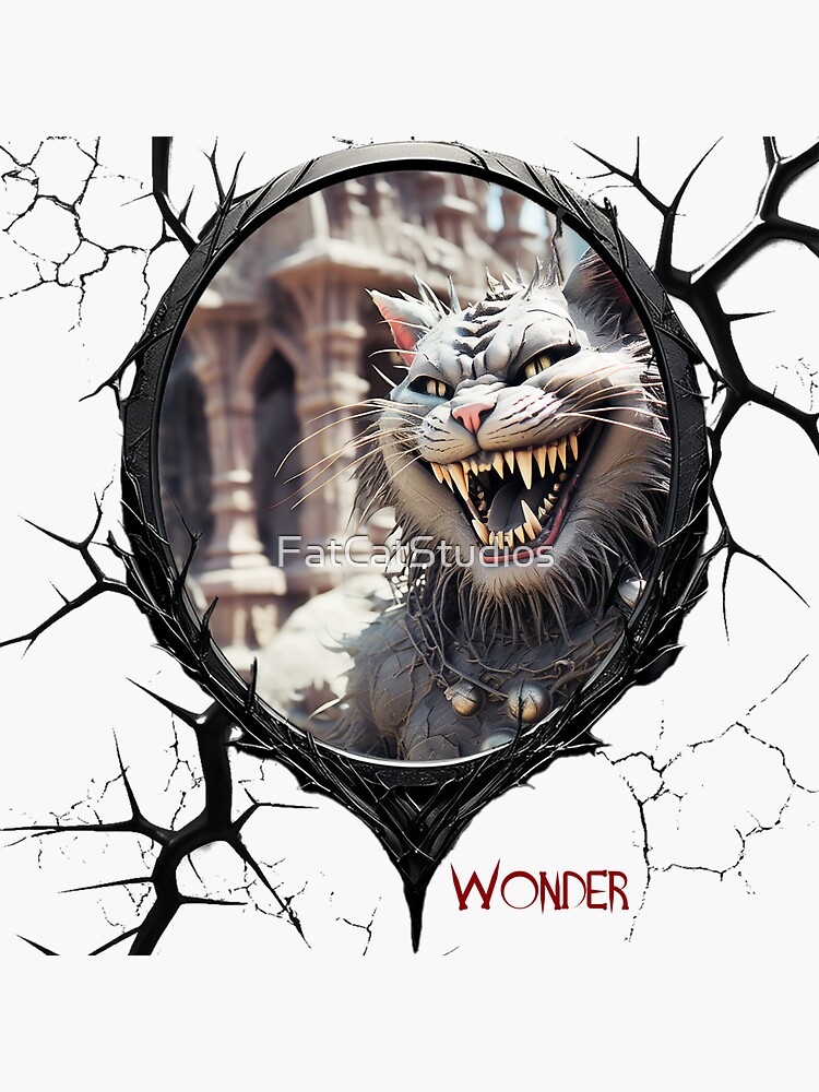 "Wonder" Sticker for Sale by FatCatStudios | Redbubble