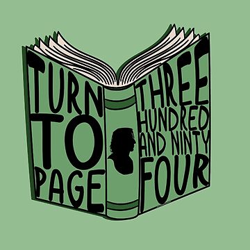 "Severu Snape Turn to Page 394" Sticker for Sale by baranskini | Redbubble