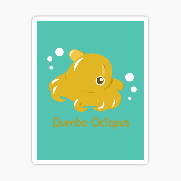 "Dumbo Octopus" Sticker for Sale by oceansnacks | Redbubble