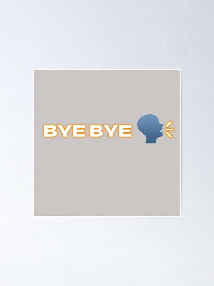 "Bye Bye Mewing Emojis Combo (Mogger, Looksmaxxing)" Poster for Sale by ...
