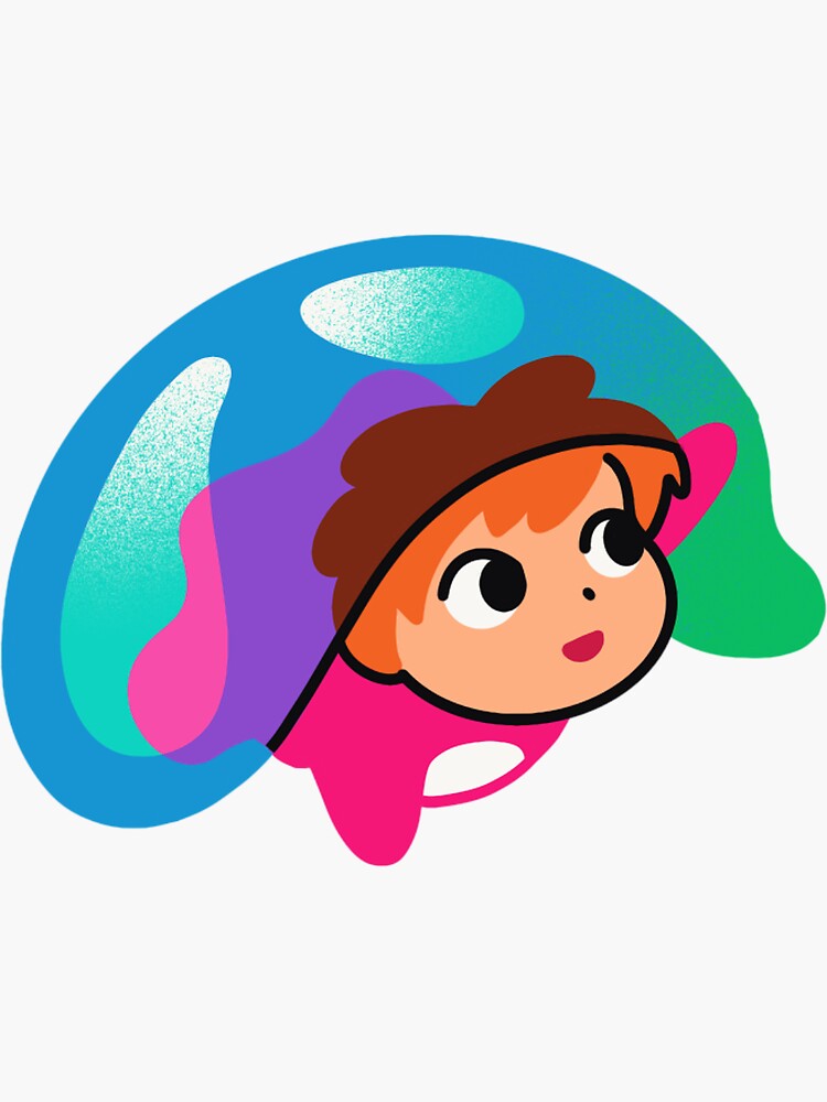 "Princess Ponyo " Sticker for Sale by mafupoke | Redbubble