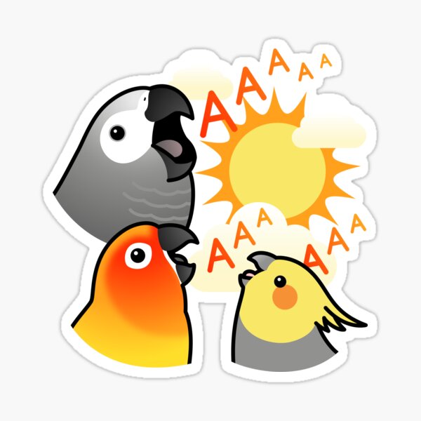 "Sun Scream (Transparent)" Sticker for Sale by birdhism | Redbubble