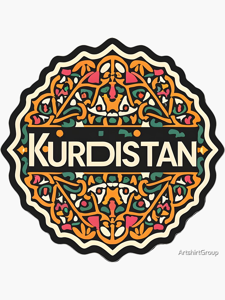 "Kurdistan, a minimalist yet impactful design, with geometric patterns ...