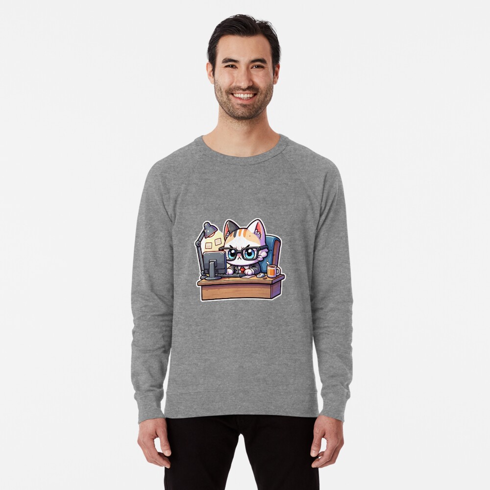 "Cute and kawaii programmer cat who works hard" Sticker for Sale by perfect-radius | Redbubble