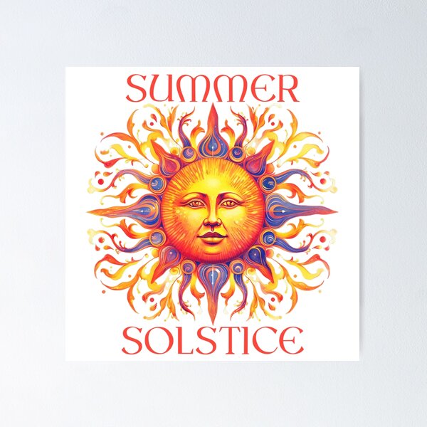 "Summer Solstice. Sun at Its Zenith" Poster for Sale by SSustainable ...