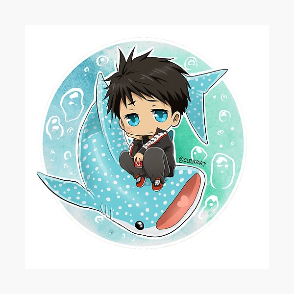 "Sousuke Yamazaki Chibi" Photographic Print for Sale by GLE-FLAYART | Redbubble