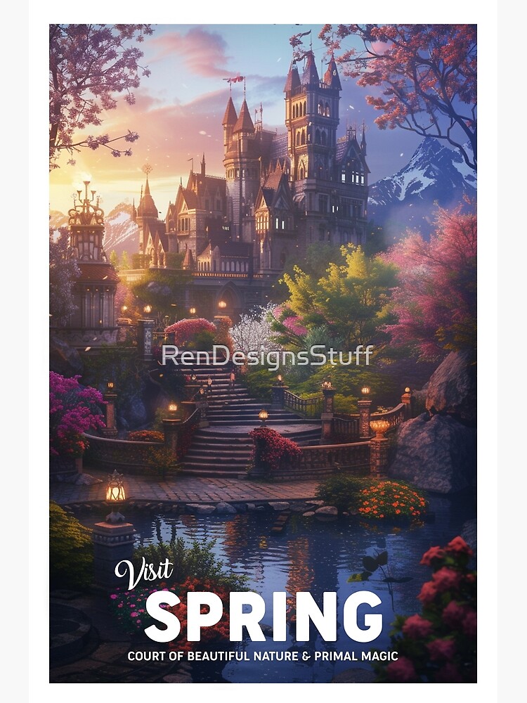 "ACOTAR Spring Court" Poster for Sale by RenDesignsStuff | Redbubble
