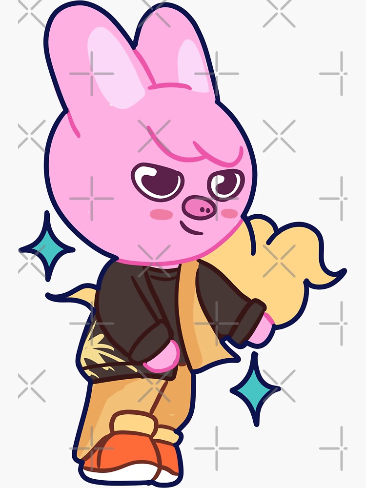 "STRAY KIDS (SKZOO) 5-STAR Dwaekki Outfit" Sticker for Sale by ...