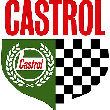 "Vintage Castrol shield sticker design" Sticker for Sale by ...