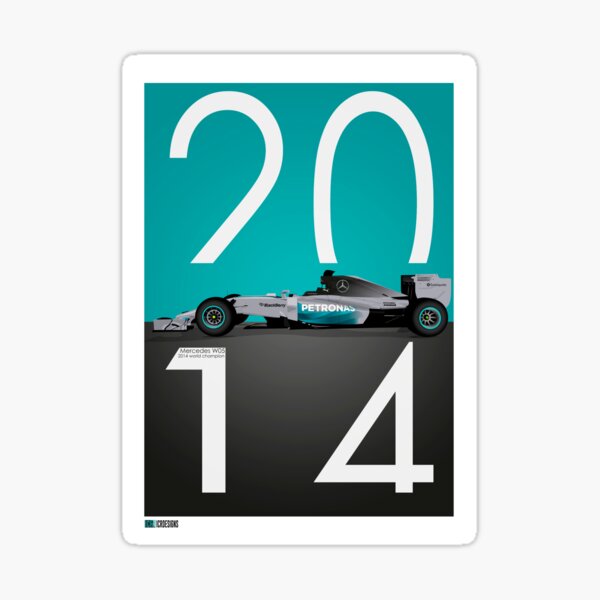 "W05 inspired poster" Sticker for Sale by ICRDesigns | Redbubble