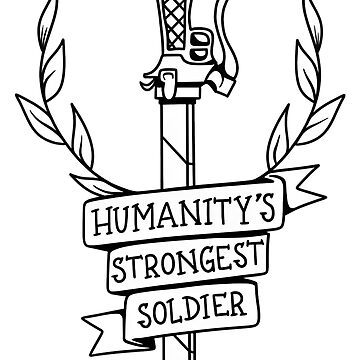 "Humanity strongest soldier" Sticker for Sale by G-Jo24 | Redbubble