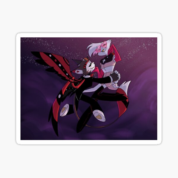 "Hazbin Hotel Huskerdust Dance" Sticker for Sale by awhphooeyy | Redbubble