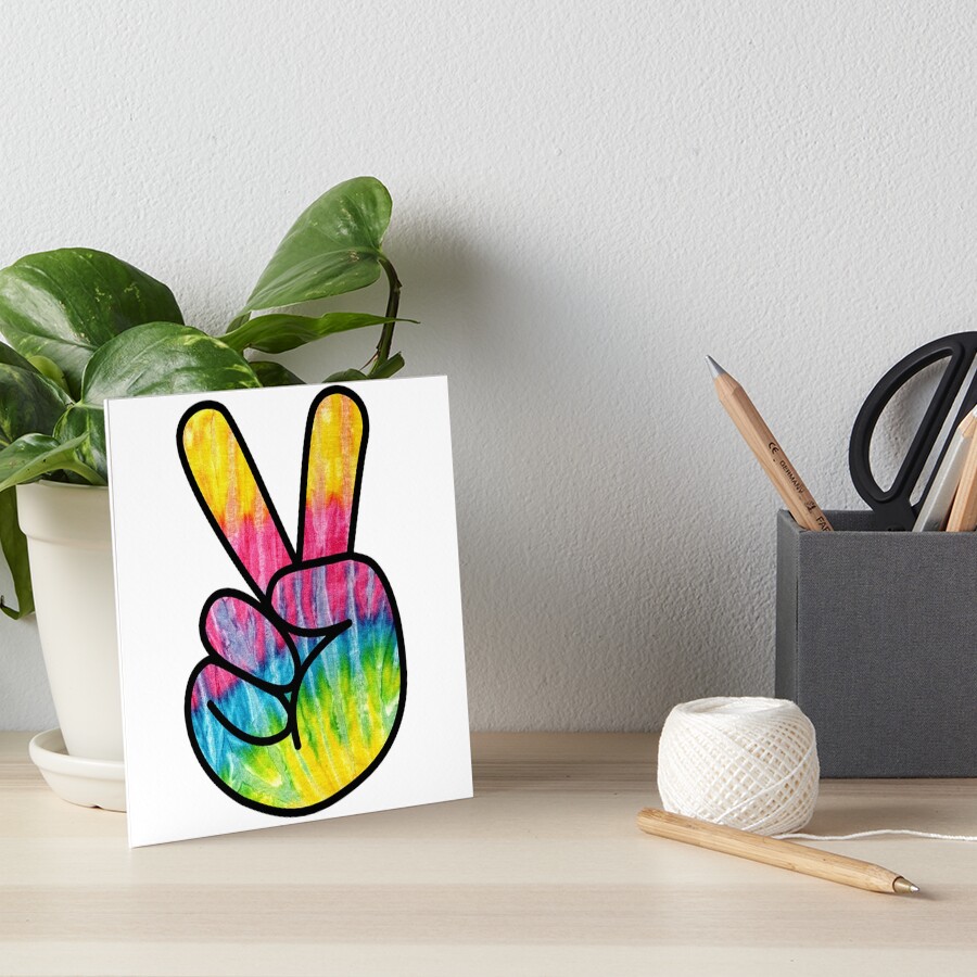 "Colorful peace hand sign." Art Print by PaulS34 | Redbubble