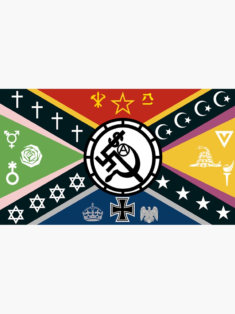 "Anti-Centrism Flag" Sticker for Sale by Trash-Goon | Redbubble